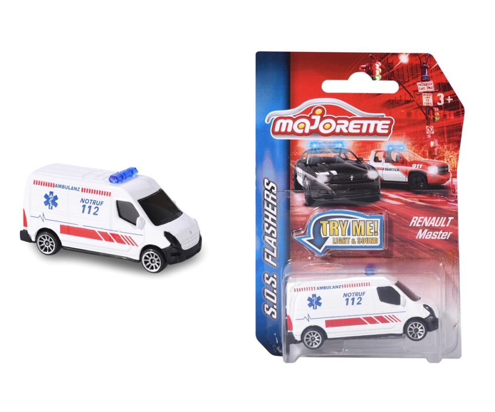 Majorette SOS Flasher Renault Master Ambulance - S.O.S. - Brands ...