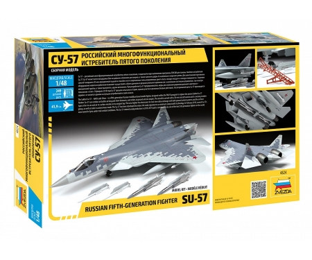 1:48 Sukhoi SU-57 - Kits Others - Plastic Kits - Zvezda - Brands - www ...