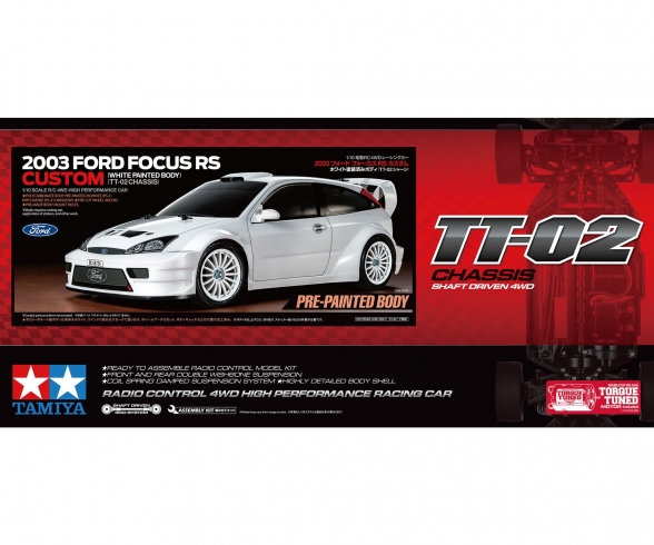 1:10 RC Ford Focus RS Custom TT-02 Lack. online kaufen | Tamiya
